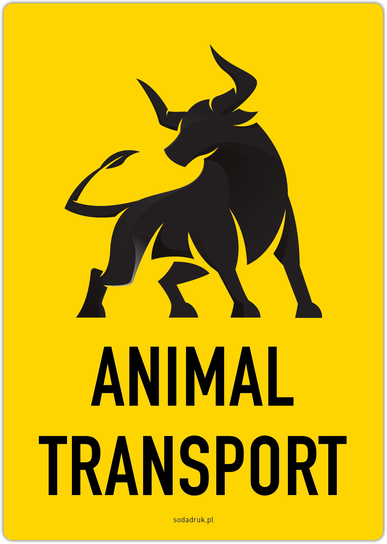 Animal transport v1 – naklejka - Drukarnia SODAdruk.pl