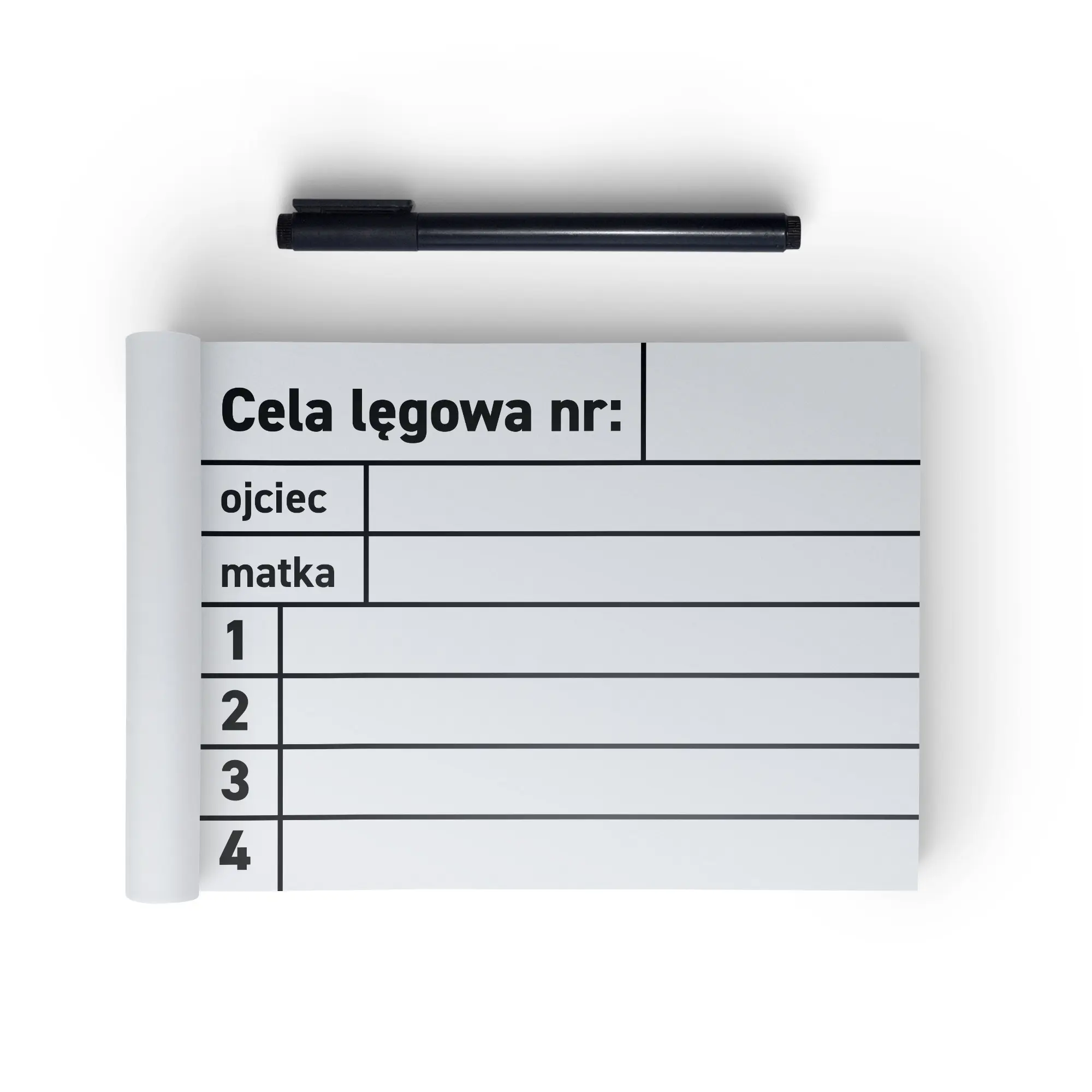 Oznaczenia, karty na cele lęgowe, notes klejony - 50 kartek - Drukarnia ...
